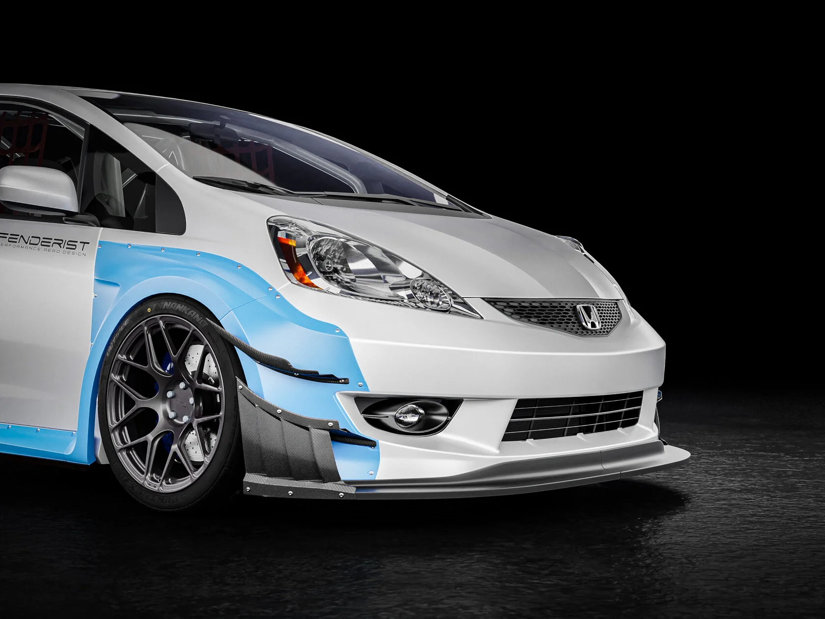 Stanced Honda Fit