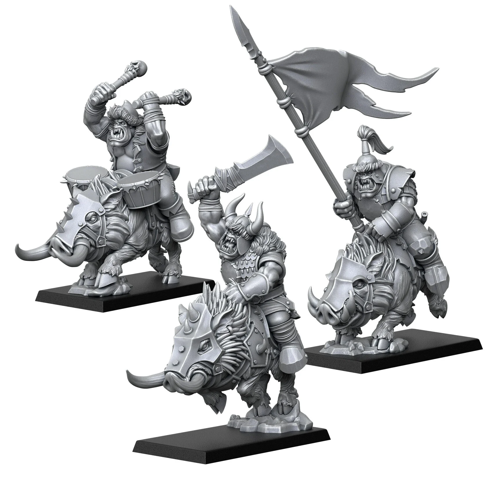 Miniatures - Orc Boar Rider - The 9th Age